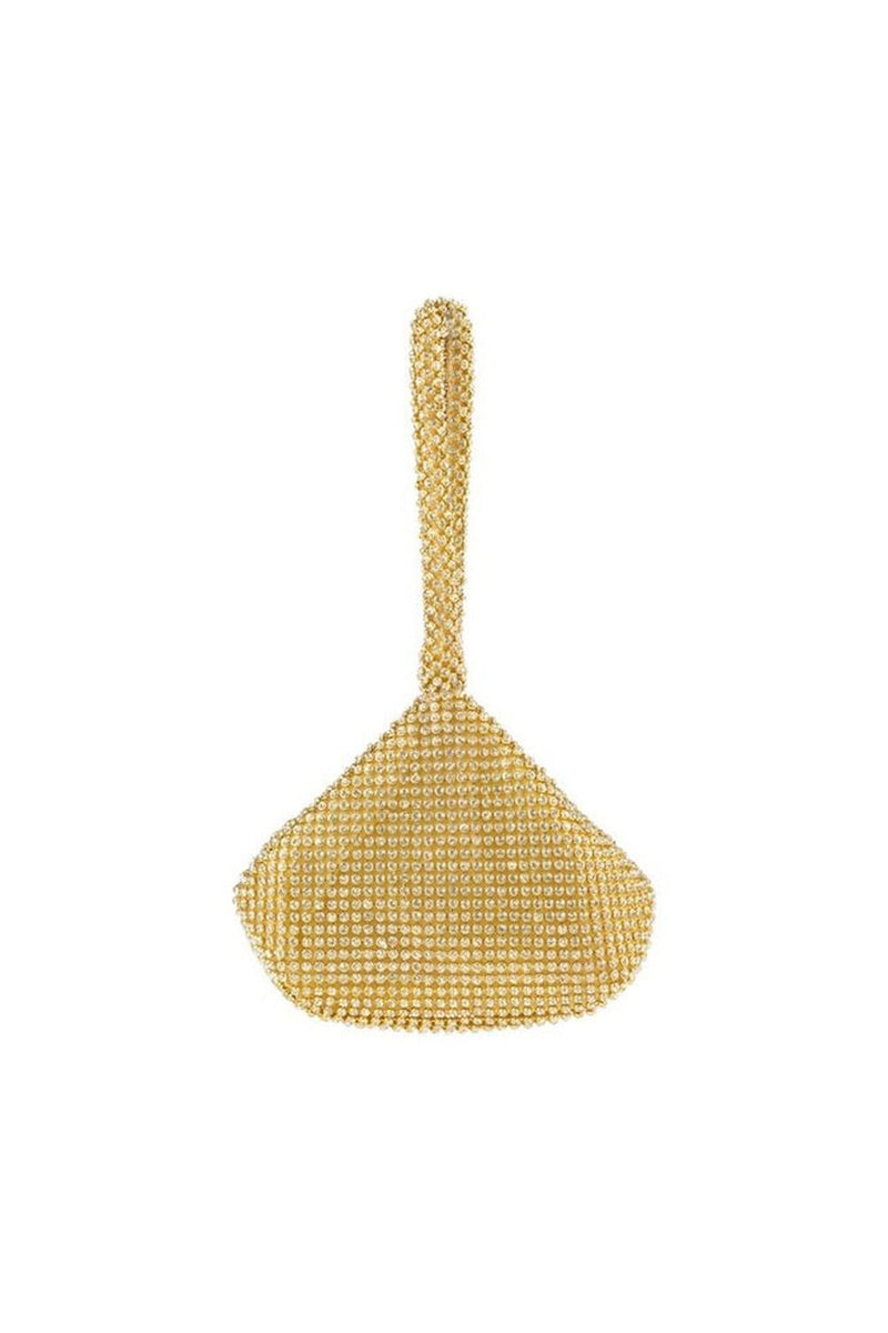 Udaya Iridescent Diamante Pouch Bag in Gold – Miss Diva